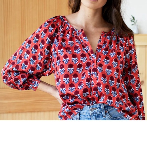 Emerson Fry | Tops | Emerson Fry India Collection Frances Blouse In ...